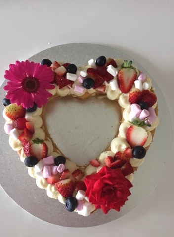 Number cake – lemon cream tart with raspberries - Everyday Delicious