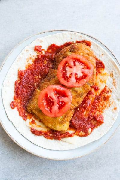 Crispy chicken wrap with spicy tomato salsa - Everyday Delicious