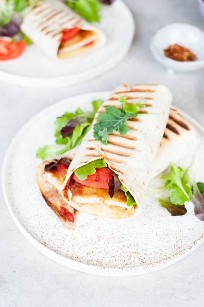 Crispy chicken wrap with spicy tomato salsa - Everyday Delicious