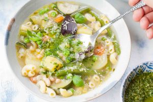 Pistou Soup - French vegetable soup (Soupe au Pistou)