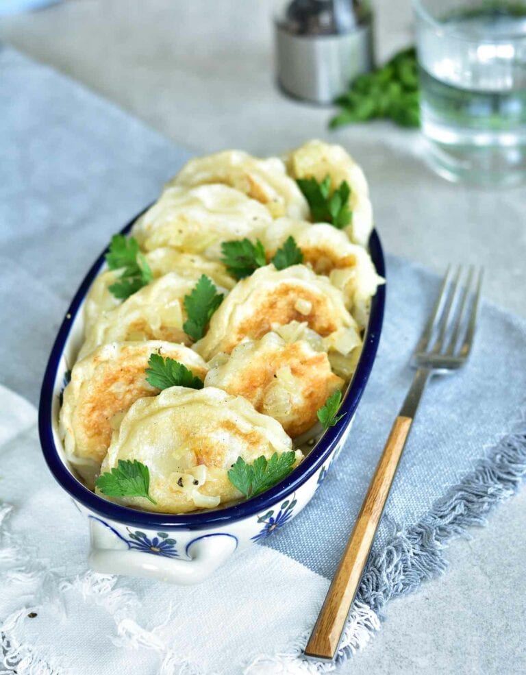 Authentic potato and cheese pierogi (pierogi ruskie) + video