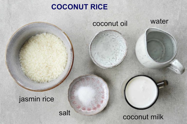 Coconut Rice Recipe (stove or pressure cooker) - Everyday Delicious