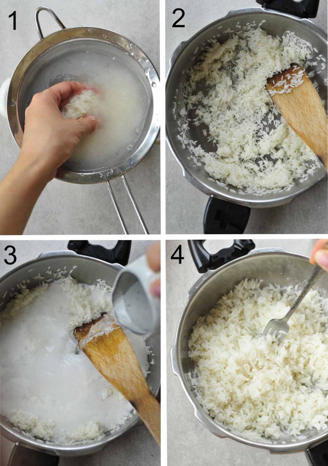 Coconut Rice Recipe (stove or pressure cooker) - Everyday Delicious