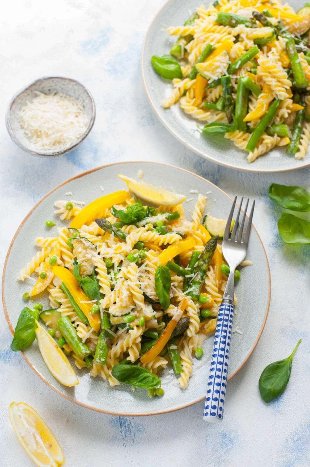 Pasta Primavera (spring vegetable creamy lemon pasta)