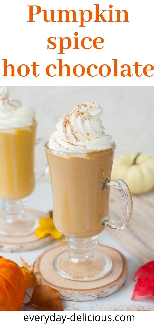 Pumpkin spice hot chocolate - Everyday Delicious
