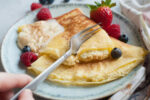 Naleśniki recipe (Polish crepes with sweet cheese filling)