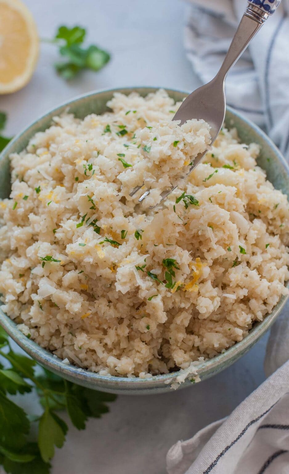 Parmesan Cauliflower Rice - Everyday Delicious