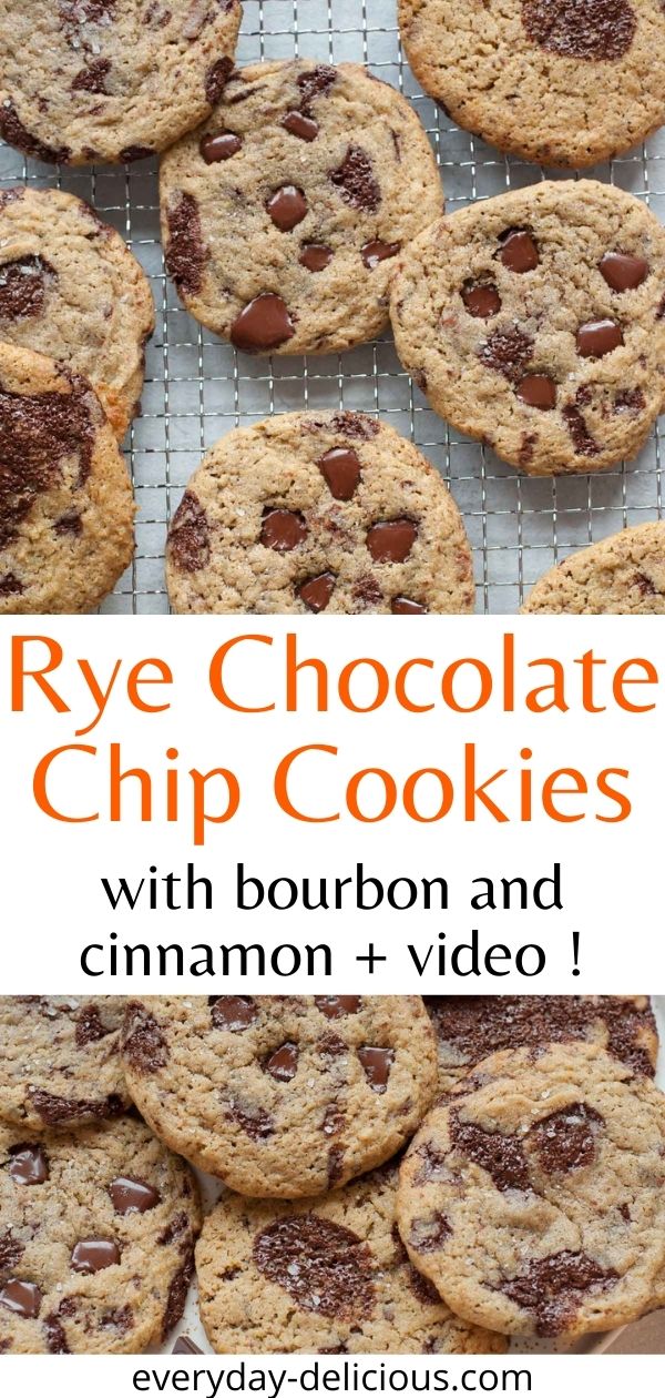 Rye chocolate chip cookies (video) - Everyday Delicious