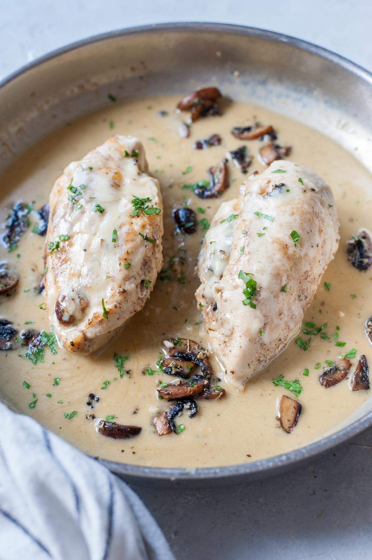 Mushroom Stuffed Chicken Breast - Everyday Delicious