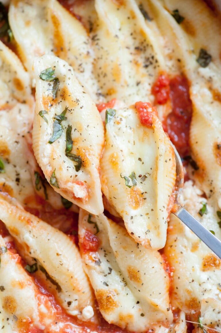 Cottage Cheese Stuffed Shells - Everyday Delicious