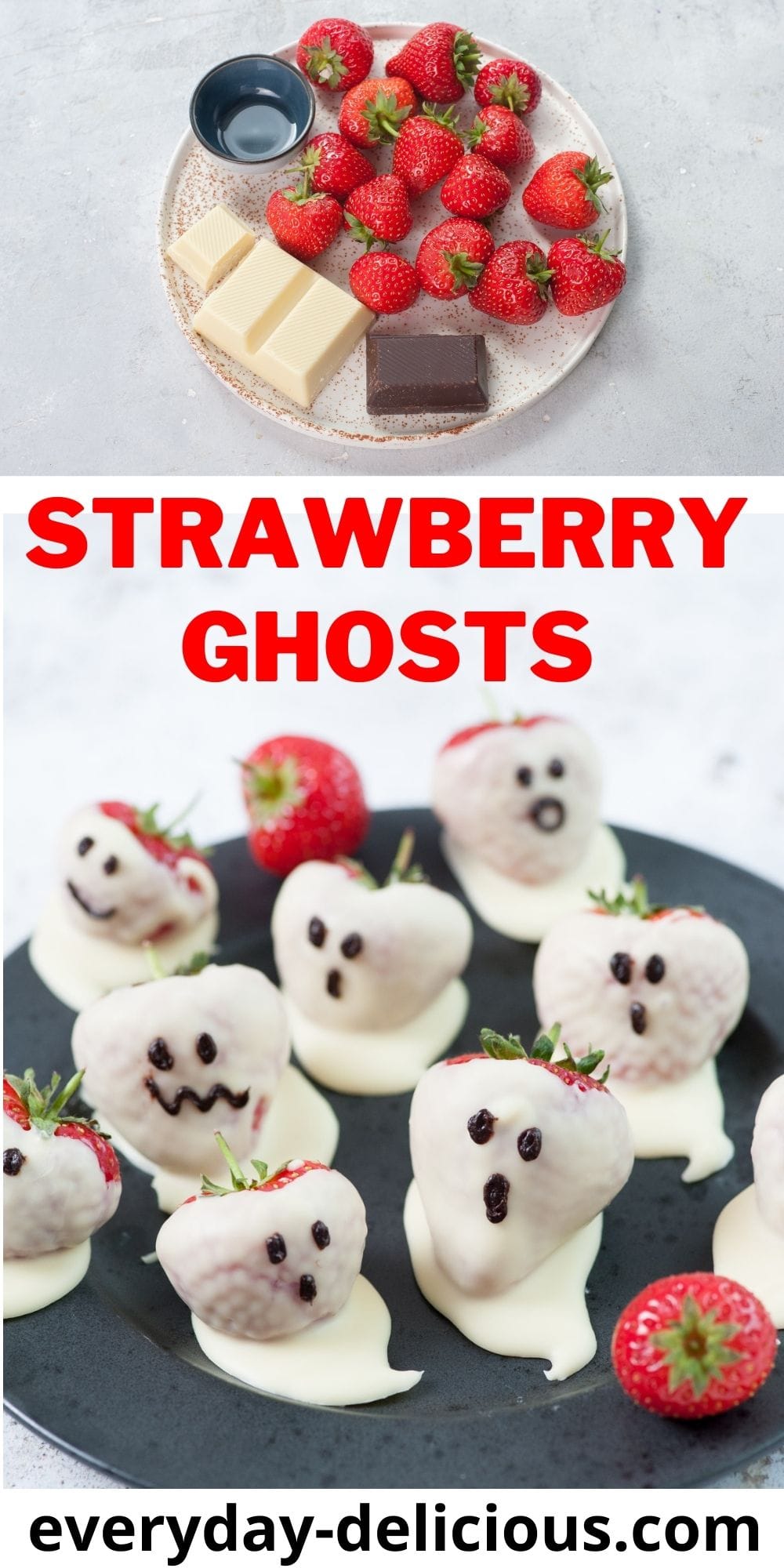 Strawberry Ghosts (Halloween Chocolate Covered Strawberries)