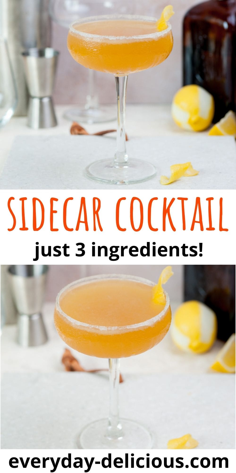 Sidecar Cocktail Recipe - Everyday Delicious