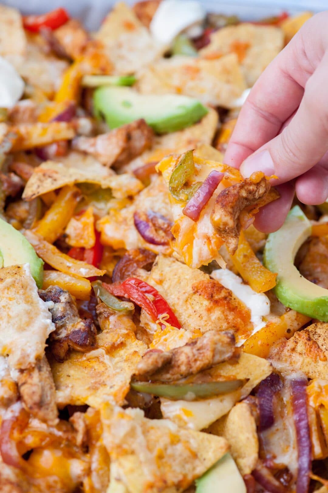 Chicken Fajita Nachos - Everyday Delicious