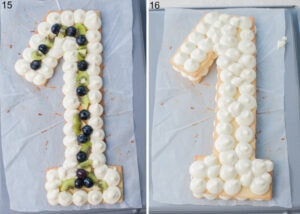 Number cake – lemon cream tart with raspberries - Everyday Delicious