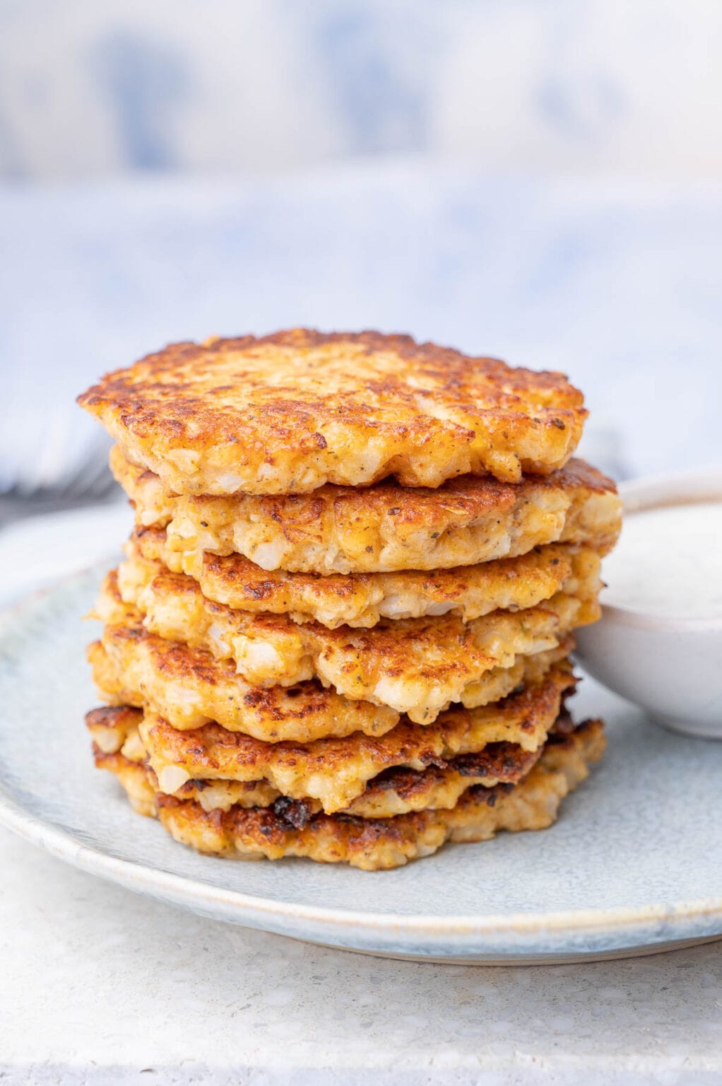 Cheesy Cauliflower Fritters - Everyday Delicious
