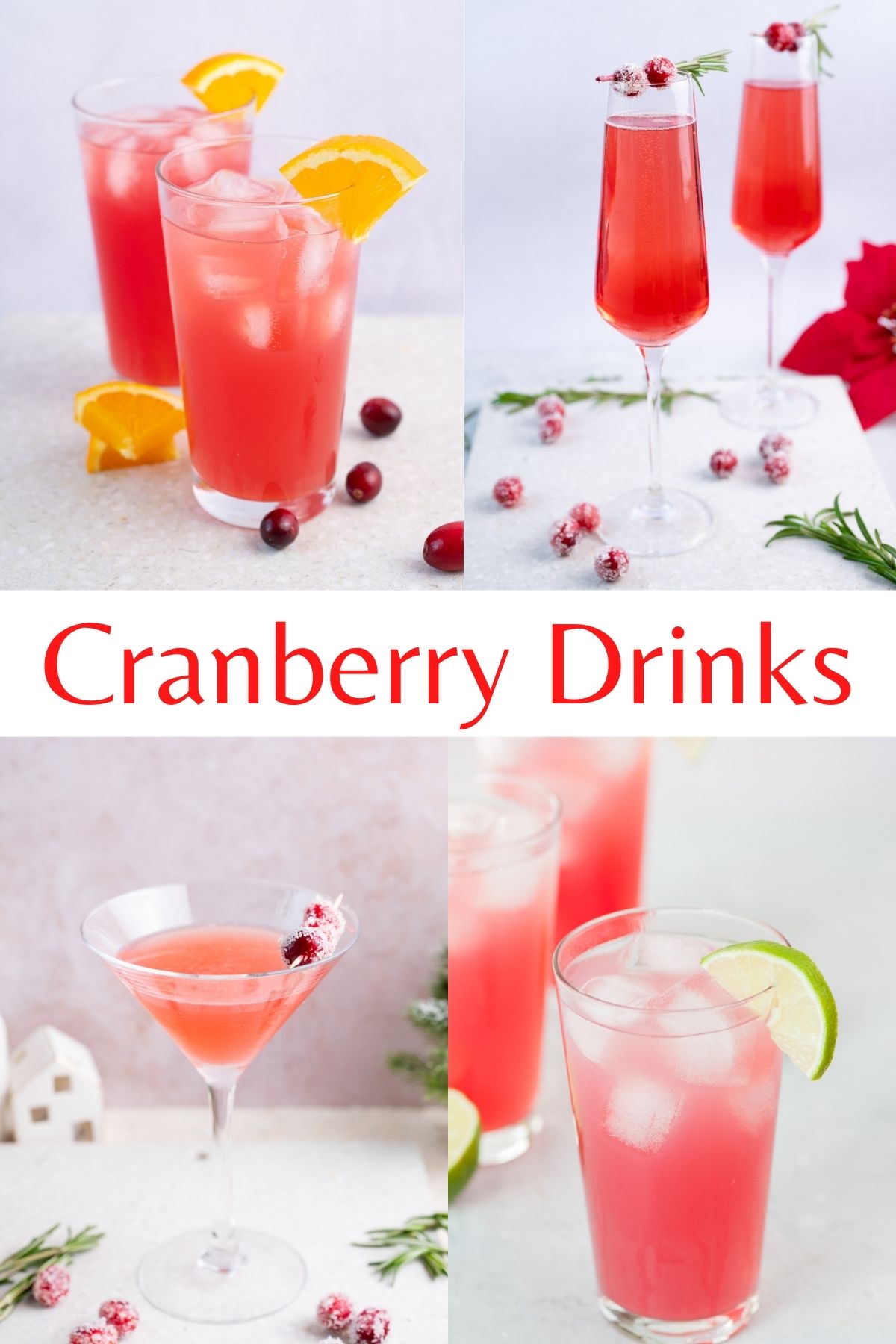 Cranberry Juice Cocktails - Everyday Delicious
