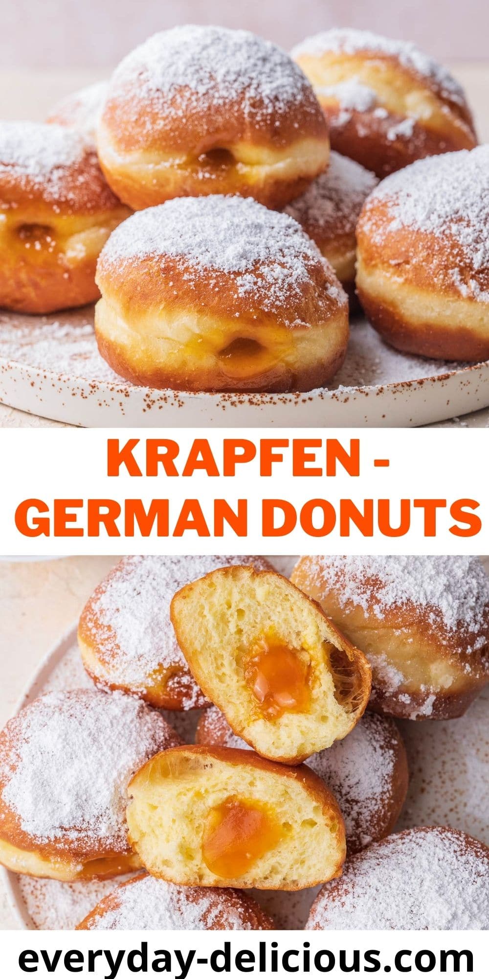 Krapfen - Austrian/German Jelly Donuts - Everyday Delicious