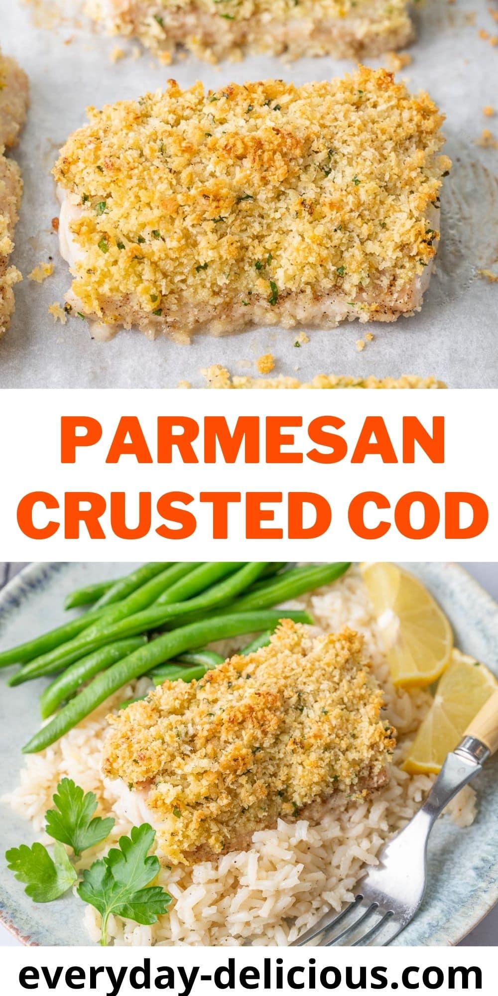 Parmesan Crusted Cod - Everyday Delicious