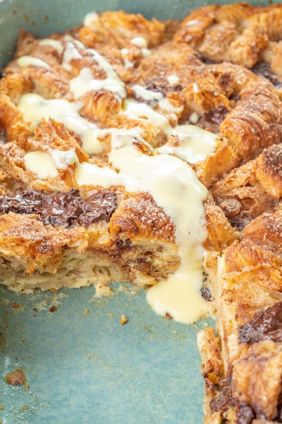 Croissant Bread Pudding - Everyday Delicious