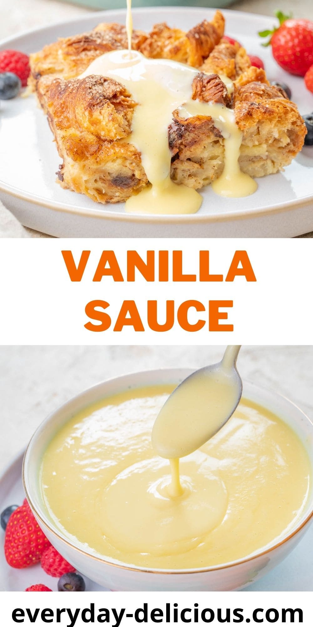 Vanilla Sauce For Bread Pudding - Everyday Delicious