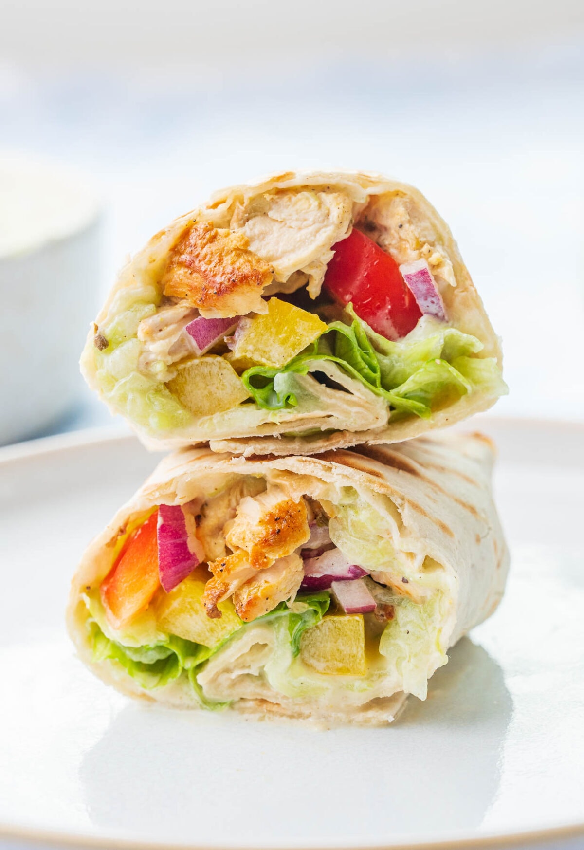 Greek Chicken Wrap - Everyday Delicious
