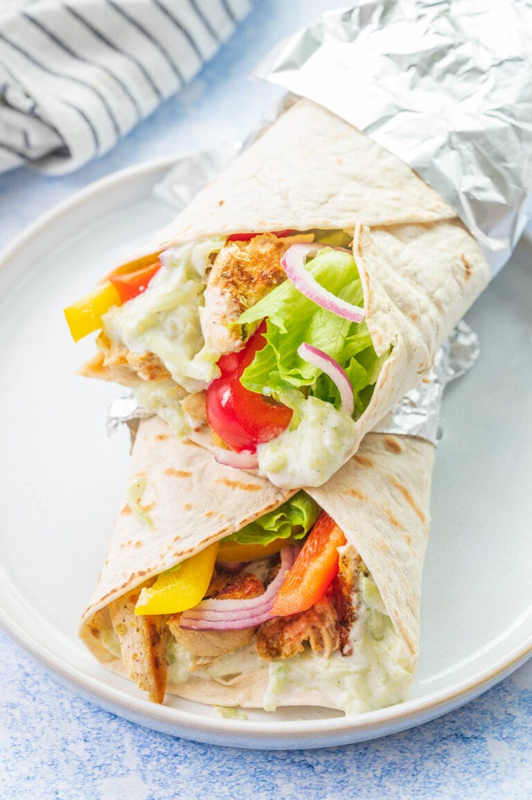Greek Chicken Wrap - Everyday Delicious