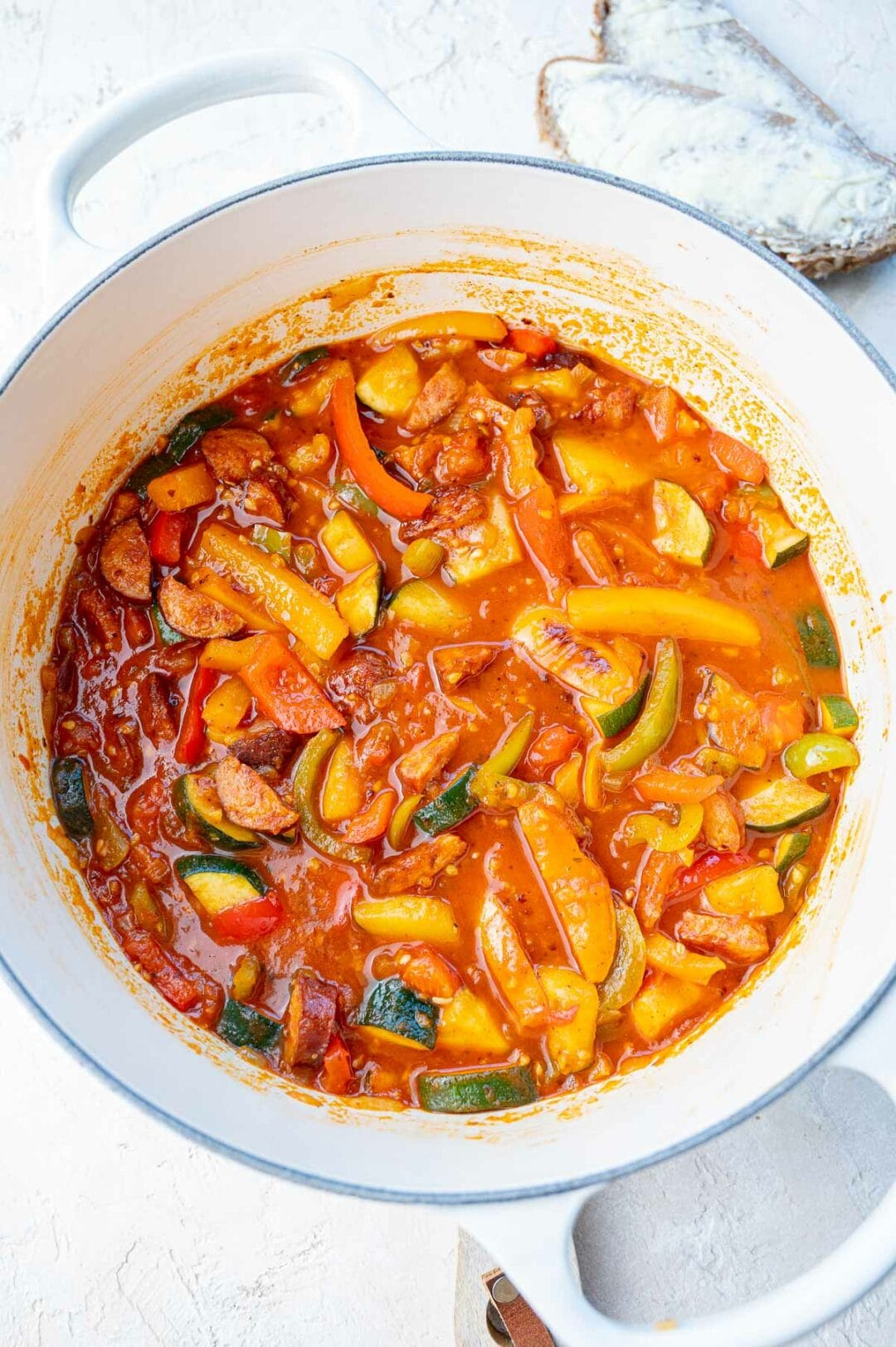Leczo (Polish Vegetable and Sausage Stew) - Everyday Delicious