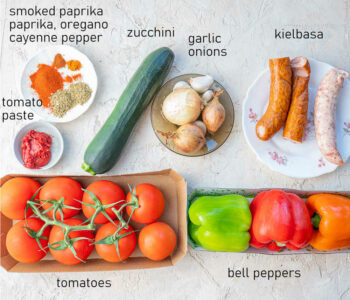 Leczo (Polish Vegetable and Sausage Stew) - Everyday Delicious