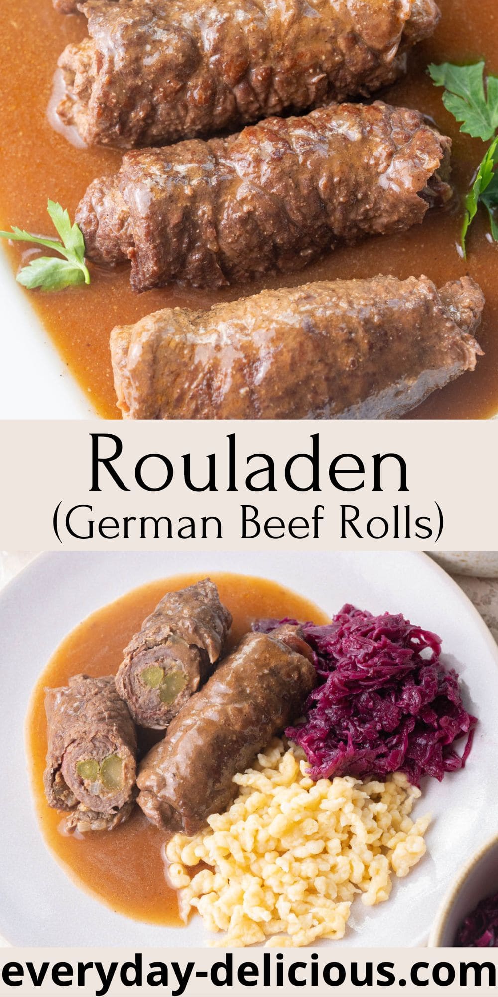Rouladen (German Beef Rolls) - Everyday Delicious
