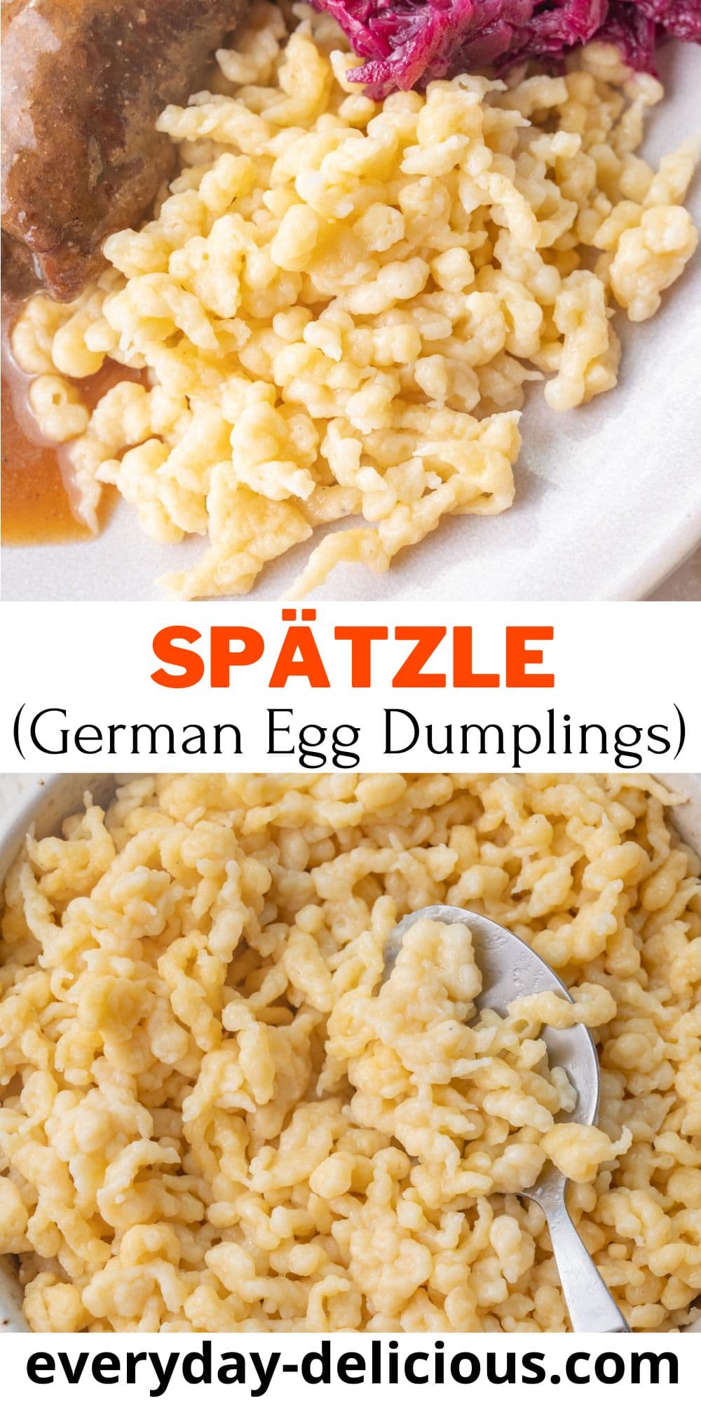 Spätzle (German Egg Dumplings) - Everyday Delicious