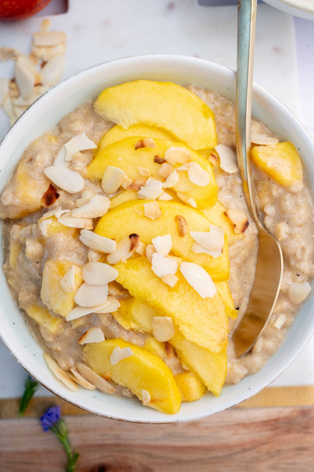 Peach Oatmeal - Everyday Delicious