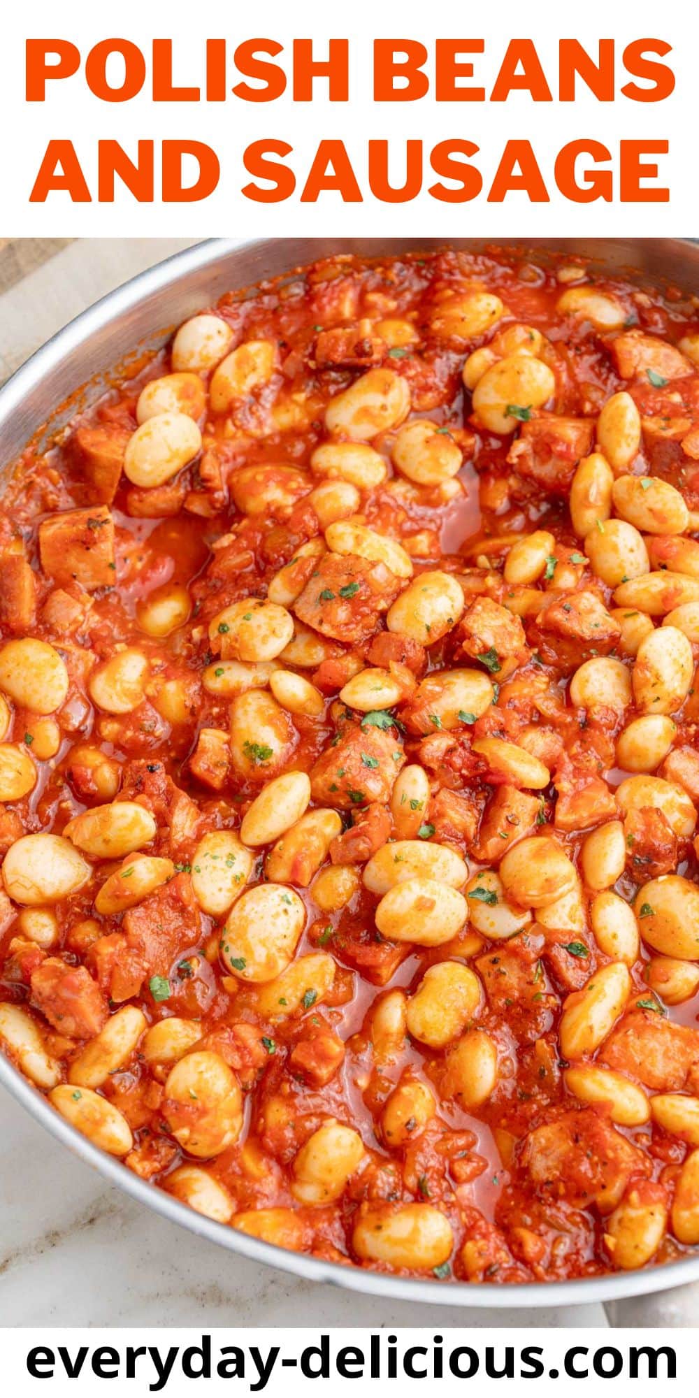 Polish Beans and Sausage (Fasolka po bretońsku) - Everyday Delicious