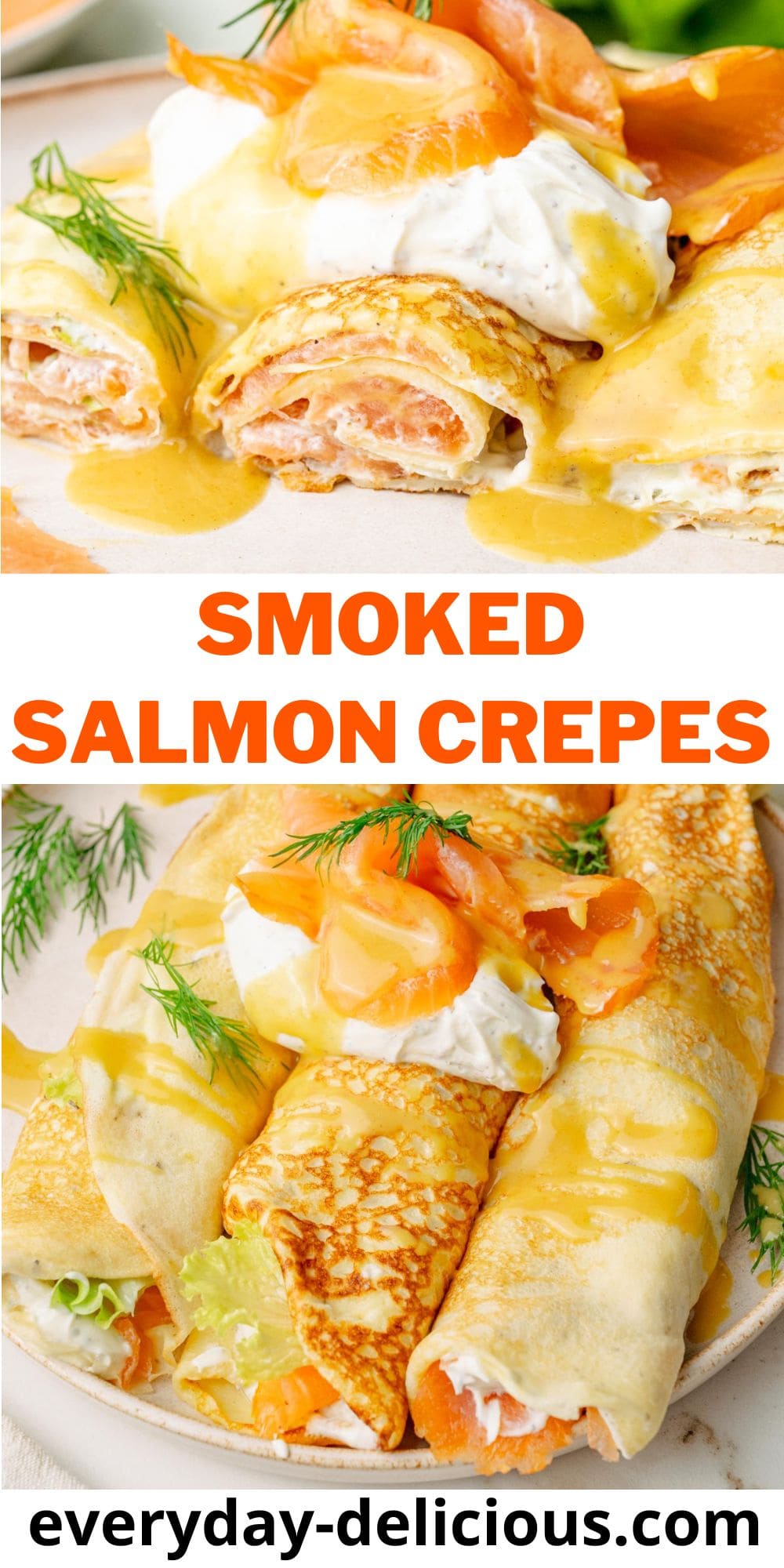 Smoked Salmon Crepes - Everyday Delicious