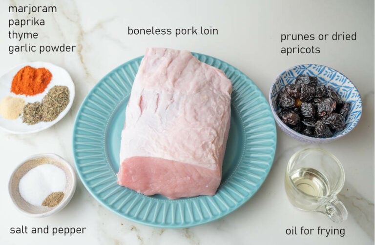 Polish Pork Loin Roast (schab ze śliwką) - Everyday Delicious