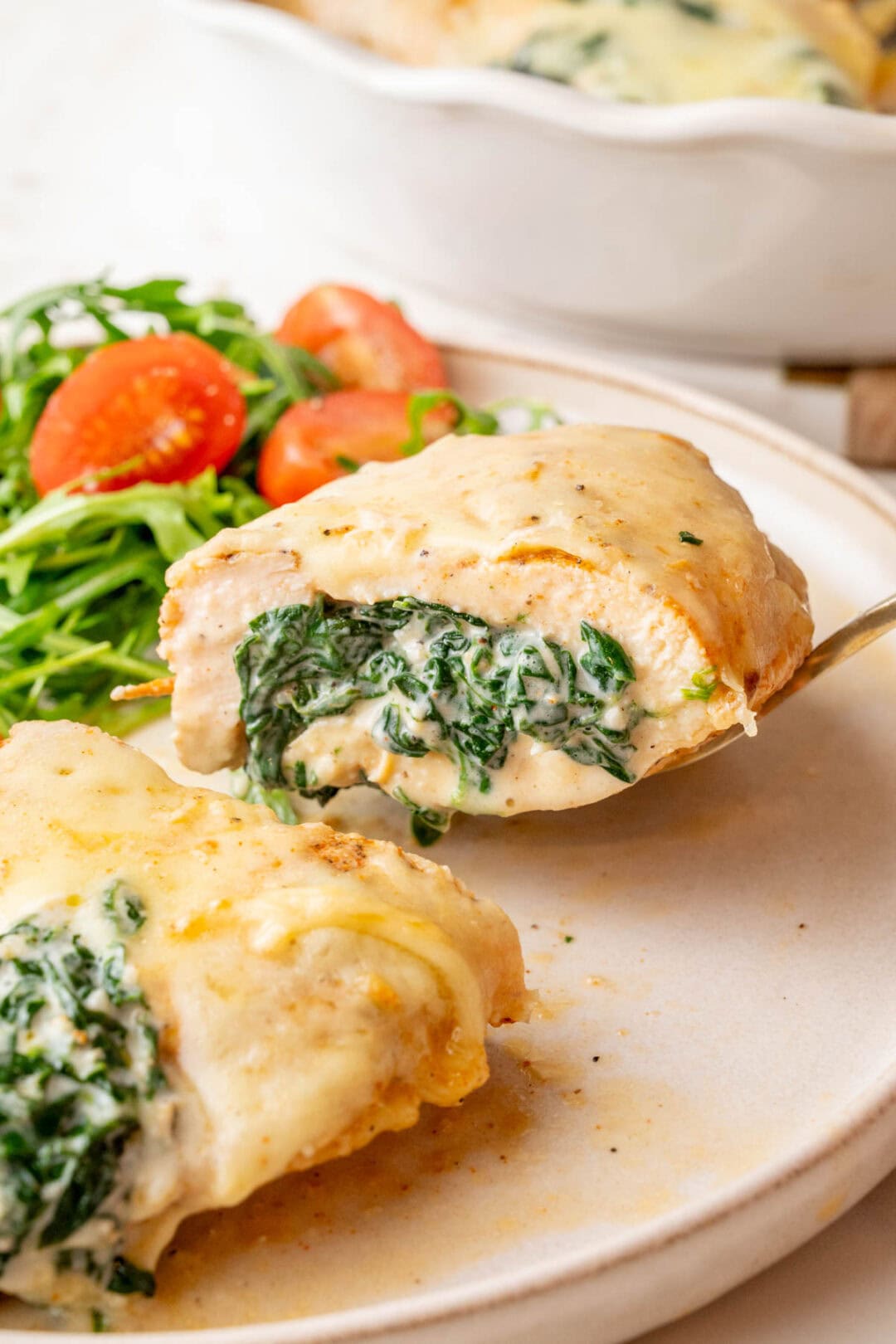 Spinach and Cheese Stuffed Chicken Breast - Everyday Delicious