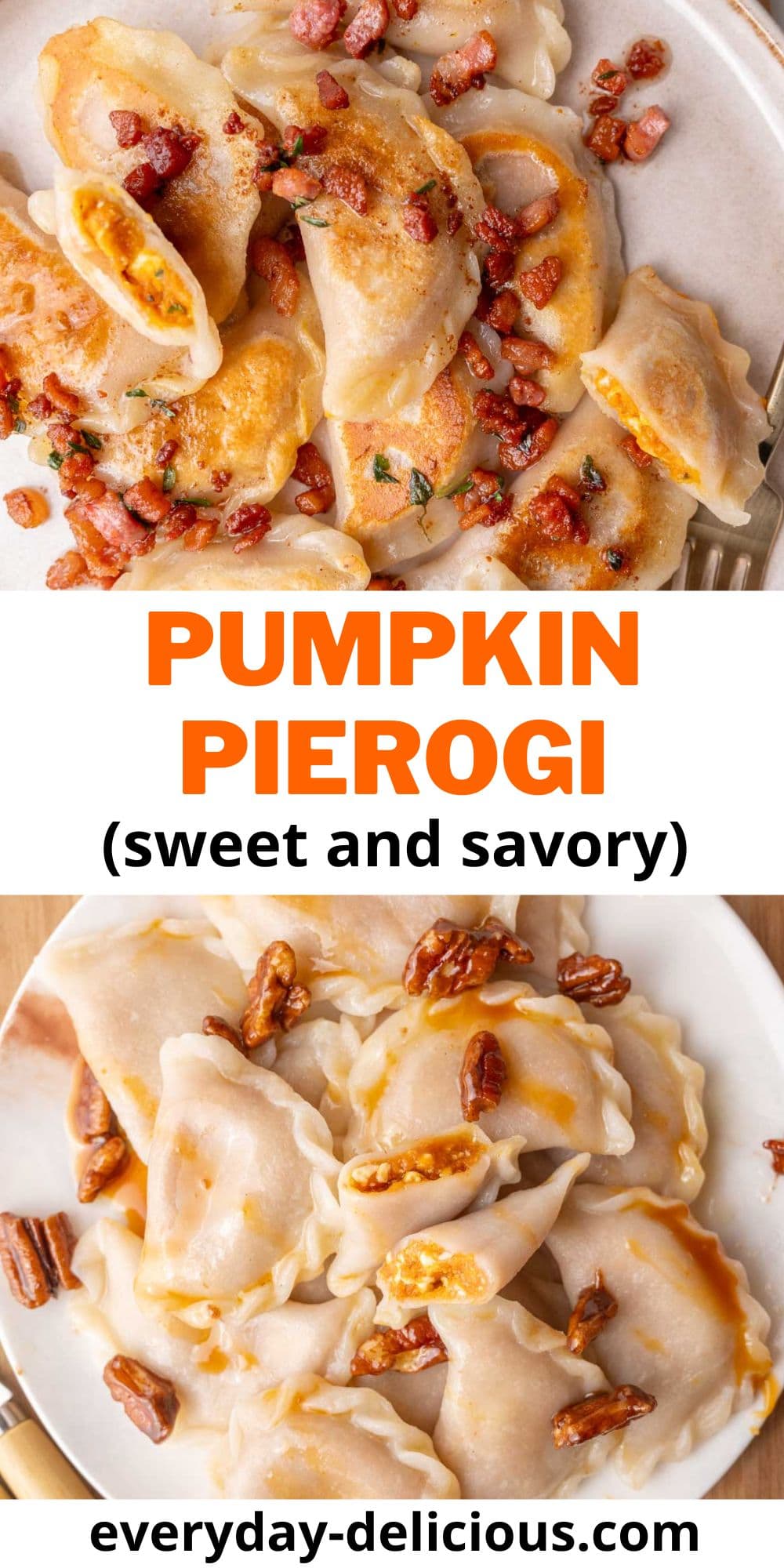 Pumpkin Pierogi (Savory and Sweet Filling) - Everyday Delicious